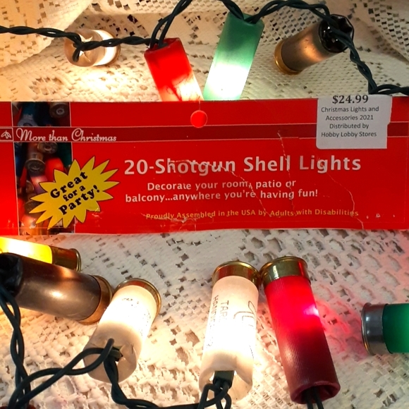 More than Christmas | Other | Nwt Cool 2 Shotgun Shell Lights Decorate ...